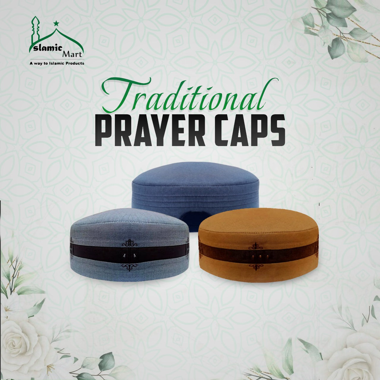 Traditional Prayer Caps – Islamicmart.com.pk