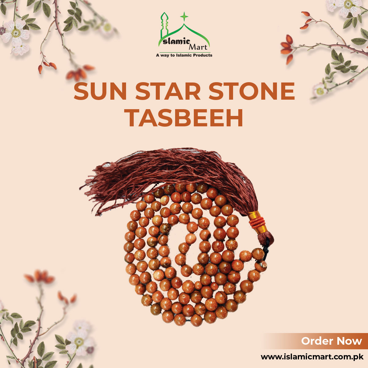 SUN STAR STONE BEADS TASBEEH – Islamicmart.com.pk